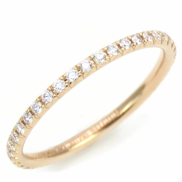 Tiffany & Co. | Jewelry | Tiffany Co Metro Full Eternity Ring K8pg Diamond Approx 1g Pink Go ...